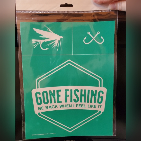 Chalk Couture | Other | Gone Fishing Be Back When I Feel Like It Chalk ...